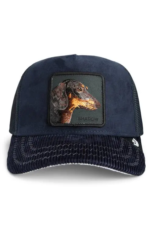 GOORIN BROS Shadow Remix Dog Patch Trucker Hat - Navy Multi