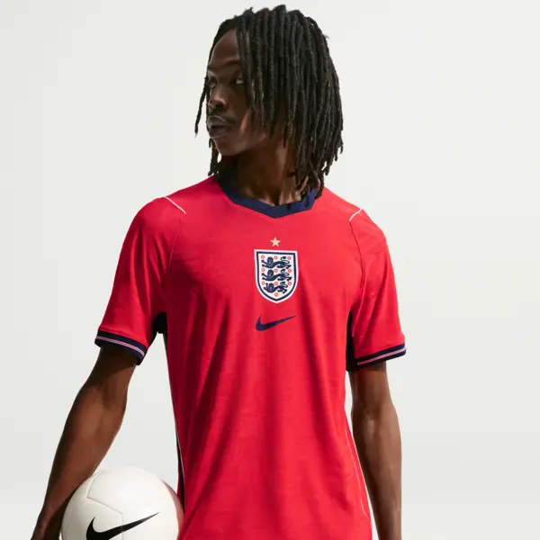 Nike England National Team 2026 Match Away Aero-fit Soccer Jersey - Red