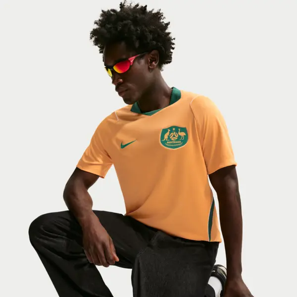 Nike Australia 2026 Stadium Home Dri-fit Soccer Jersey - Brown