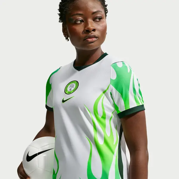 Nike Nigeria 2026 Stadium Away Dri-fit Soccer Replica Jersey - White