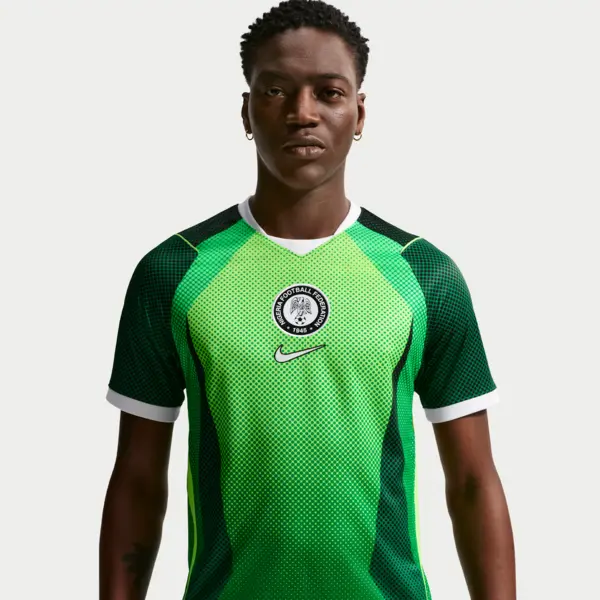 Nike Nigeria 2026 Stadium Home Dri-fit Soccer Short-sleeve Jersey - Green