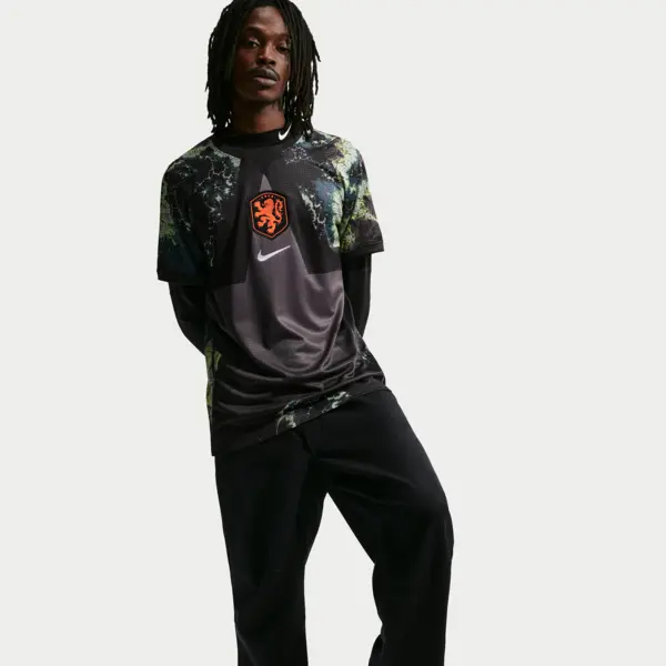 Nike Netherlands 2026 Stadium Goalkeeper Dri-fit Soccer Replica Short-sleeve Jersey - Black