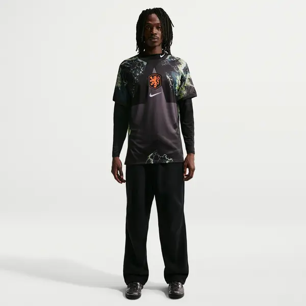 Nike Netherlands 2026 Stadium Goalkeeper Dri-fit Soccer Replica Short-sleeve Jersey - Black