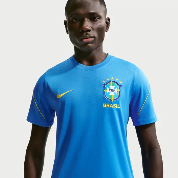 Nike Brazil Strike Dri-fit Short-sleeve Top - Blue
