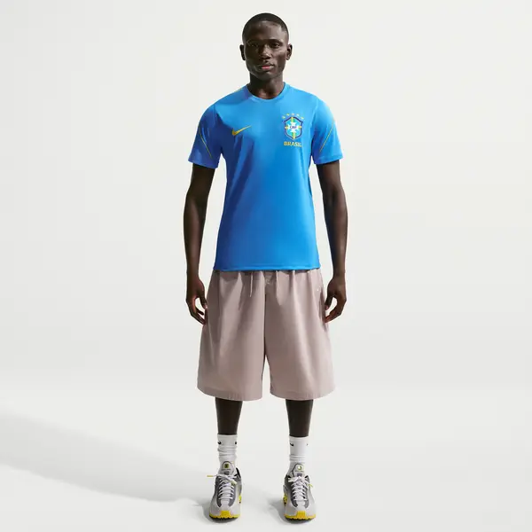 Nike Brazil Strike Soccer Dri-fit Short-sleeve Top