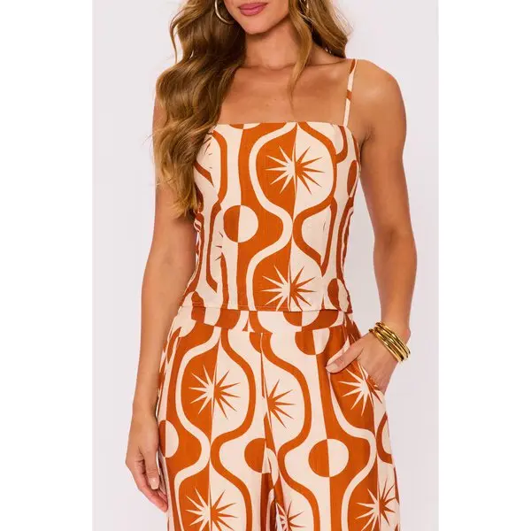 VICI Geometric Print Top