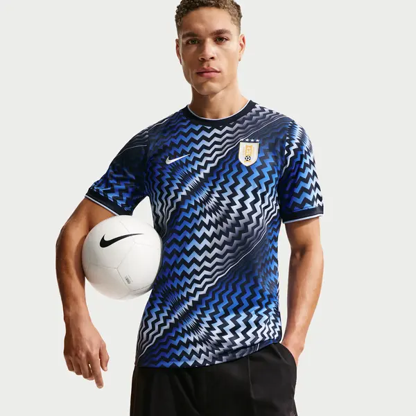 Nike Uruguay Academy Pro Dri-fit Soccer Pre-match Short-sleeve Top - Blue