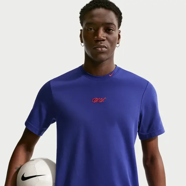 Nike Usmnt Primary Dri-fit Soccer T-shirt - Blue