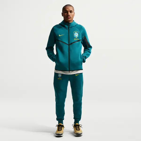 Nike Brazil Tech Fleece Windrunner Soccer Full-zip Hoodie