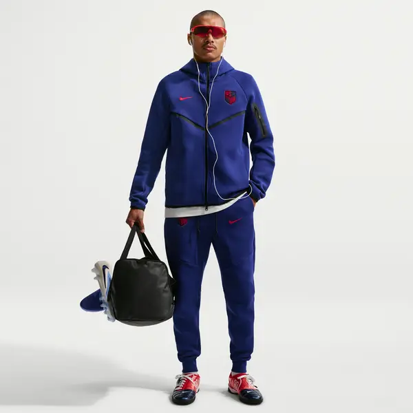 Nike Usmnt Tech Fleece Soccer Jogger Pants - Blue