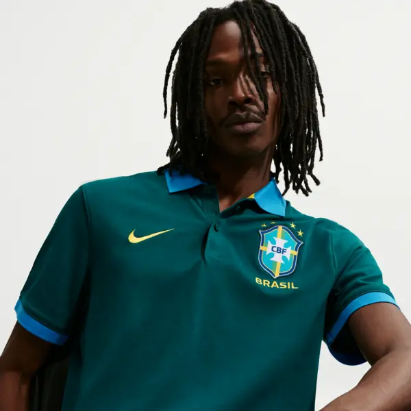 Nike Brazil The Polo Dri-fit Soccer Polo
