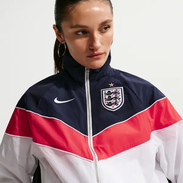 Nike England Windrunner Soccer Uv Woven Jacket - White