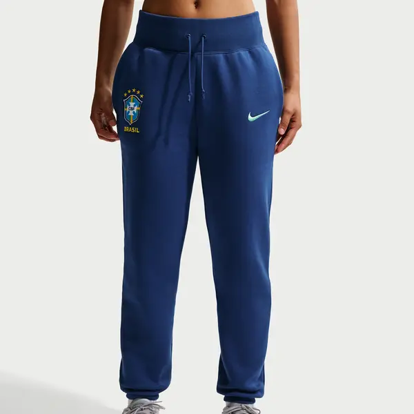Nike Brazil Phoenix Fleece Soccer High-waisted Pants
