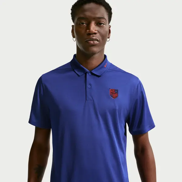 Nike Usmnt Victory Dri-fit Soccer Polo - Blue