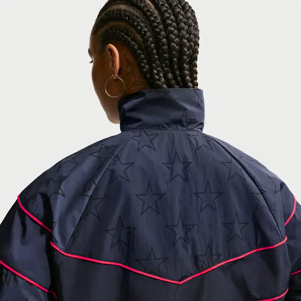 Nike Usmnt Windrunner Soccer Uv Woven Jacket - Blue