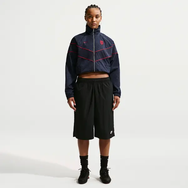Nike Usmnt Windrunner Soccer Uv Woven Jacket - Blue