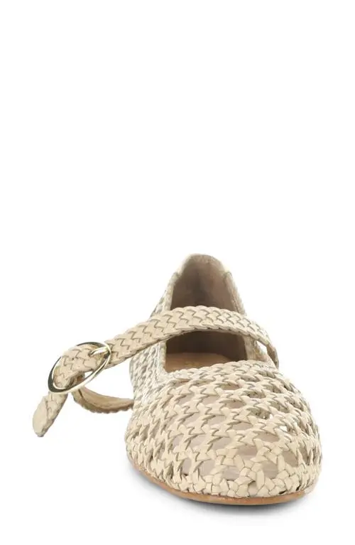 BOS. & CO. Mary Jane Flat - Light Beige