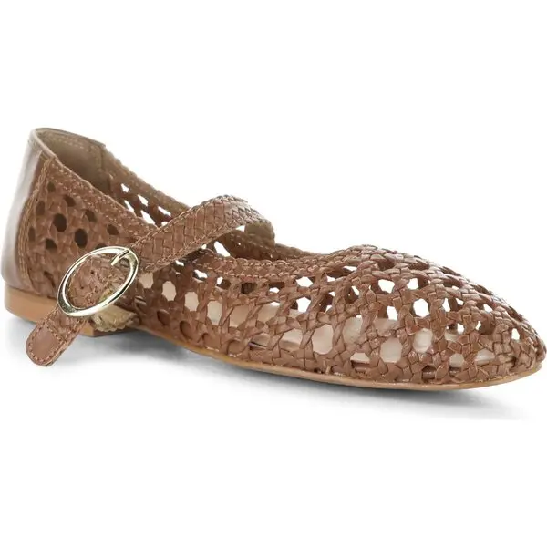 BOS. & CO. Mary Jane Flat - Rich Cognac
