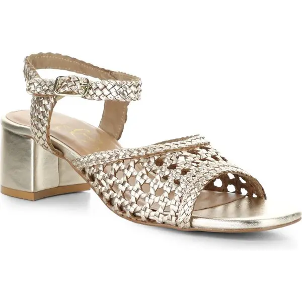 BOS. & CO. Wendi Ankle Strap Sandal - Light Gold