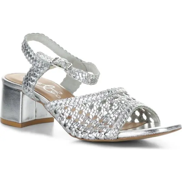 BOS. & CO. Wendi Ankle Strap Sandal - Silver