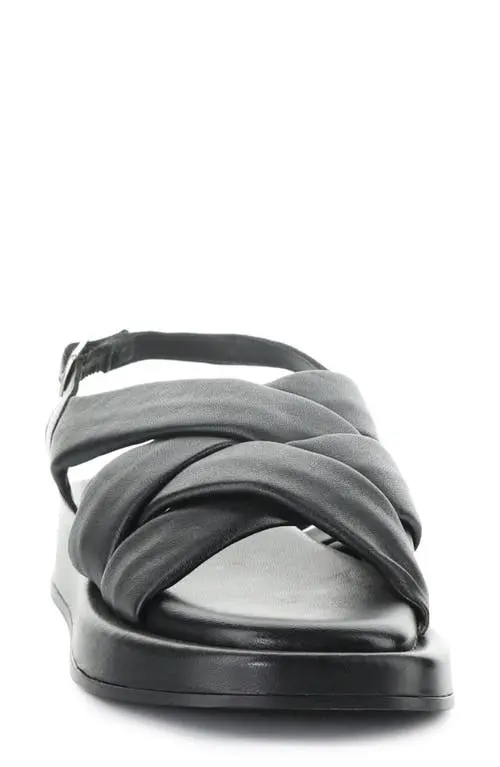BOS. & CO. Brixin Slingback Platform Wedge Sandal - Black