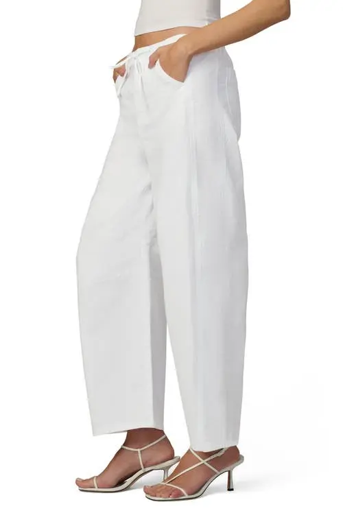 Joe's Jeans The Bowie Cotton Blend Drawstring Pants - White