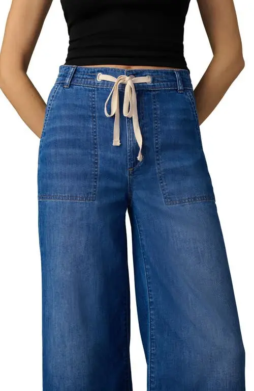 Joe's Jeans The Madeline Ankle Wide Leg Drawstring Jeans