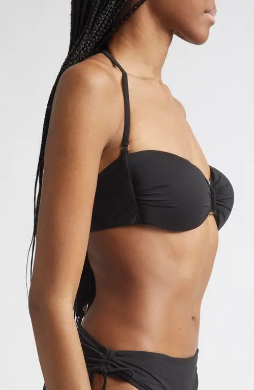 Max Mara Bandeau Bikini Top - Black