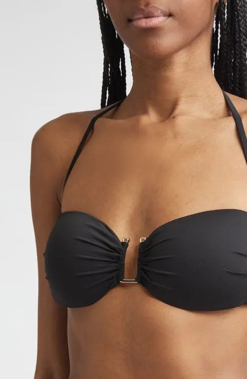 Max Mara Bandeau Bikini Top - Black