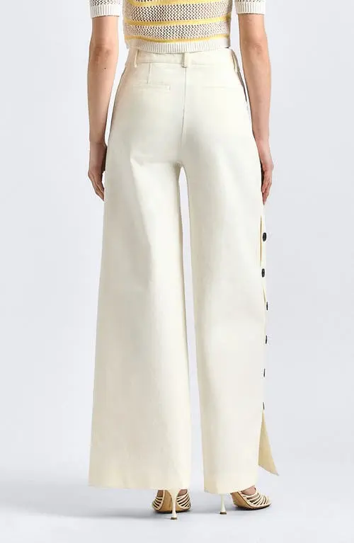 Derek Lam 10 Crosby Tova Button Wide Leg Pants