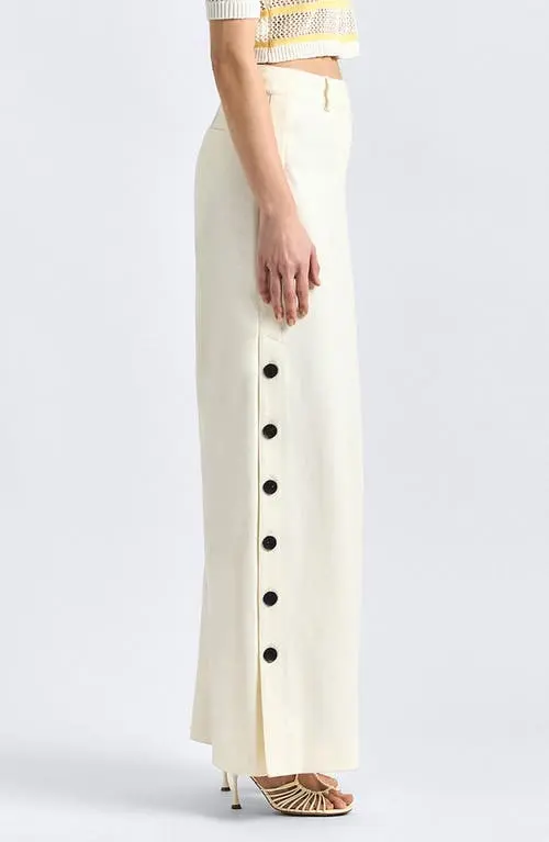Derek Lam 10 Crosby Tova Button Wide Leg Pants