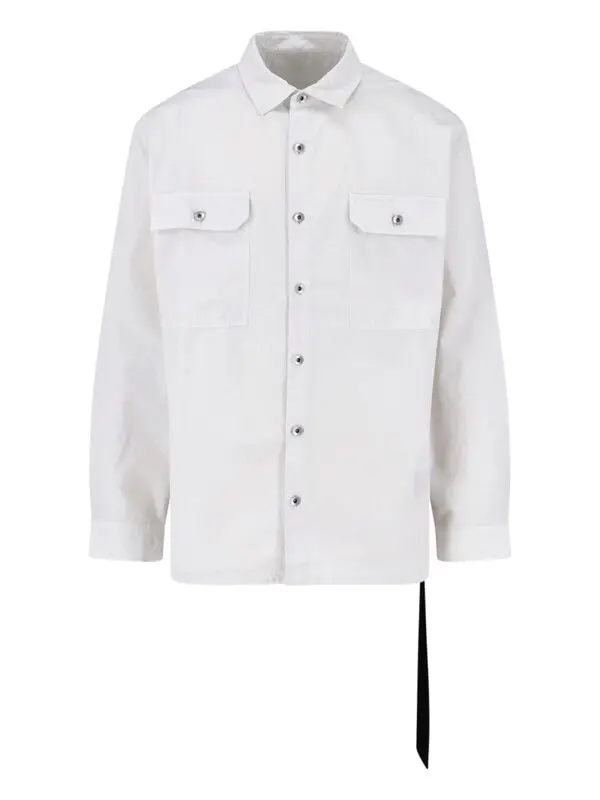 Rick Owens Jumbo" Button Shirt - Gray