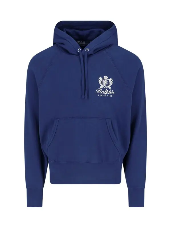 Gucci Polo Ralph Lauren Logo Hoodie - Blue