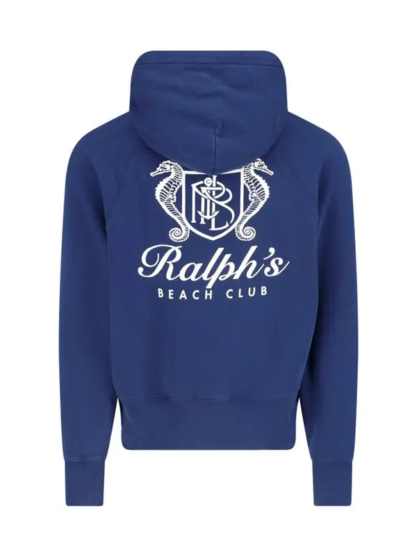Gucci Polo Ralph Lauren Logo Hoodie - Blue