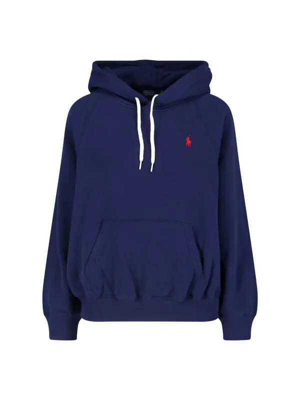 Polo Ralph Lauren Stone Island Cotton Logo Hoodie - Blue