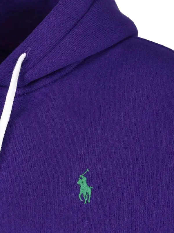 Fear Of God Stone Island Cotton Logo Hoodie - Purple