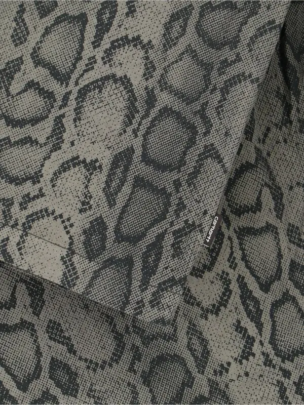 Carhartt Work In Progress Shirt Buttons "snake Camo - Green