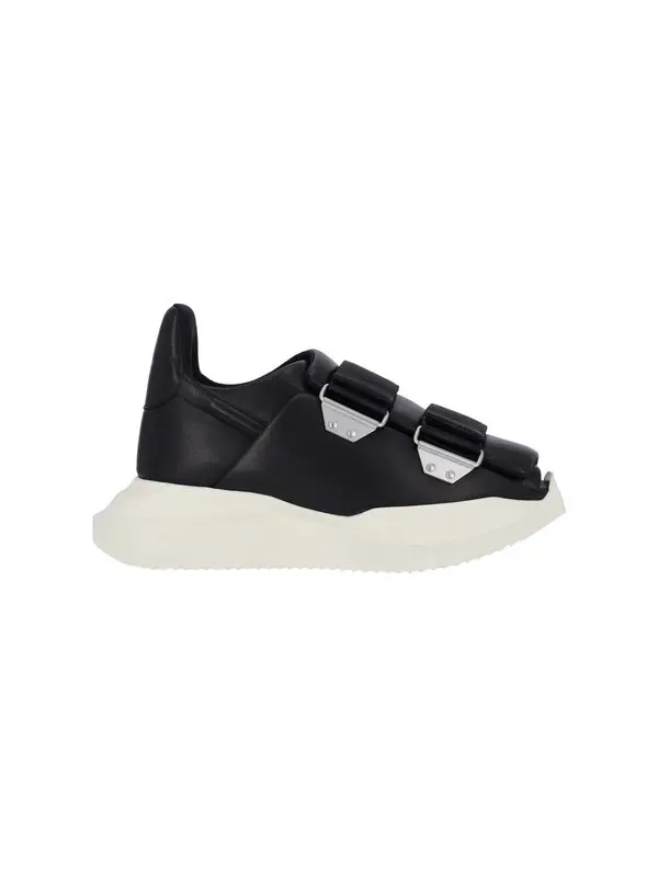 Rick Owens Leather Sneakers - Black
