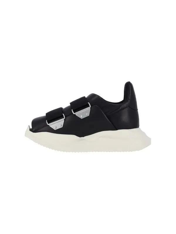 Rick Owens Leather Sneakers - Black