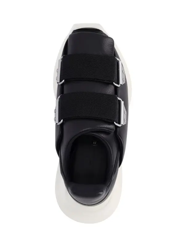Rick Owens Leather Sneakers - Black