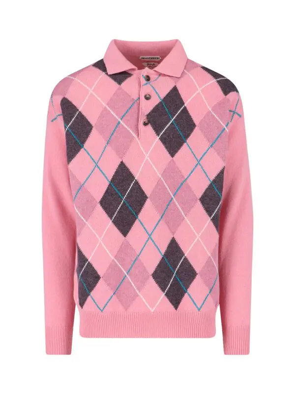 JW Anderson X Pringle Of Scotland Wool Sweater - Pink