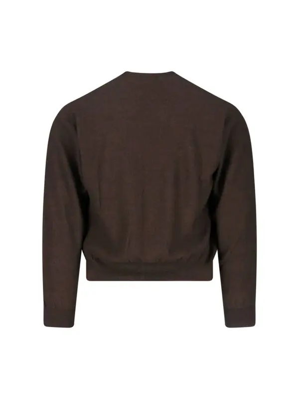 LEMAIRE Twisted Cardigan - Brown