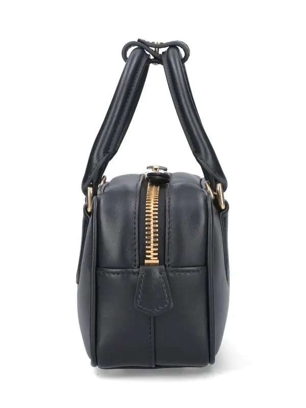 Miu Miu Arcadie Lambskin Handbag - Black