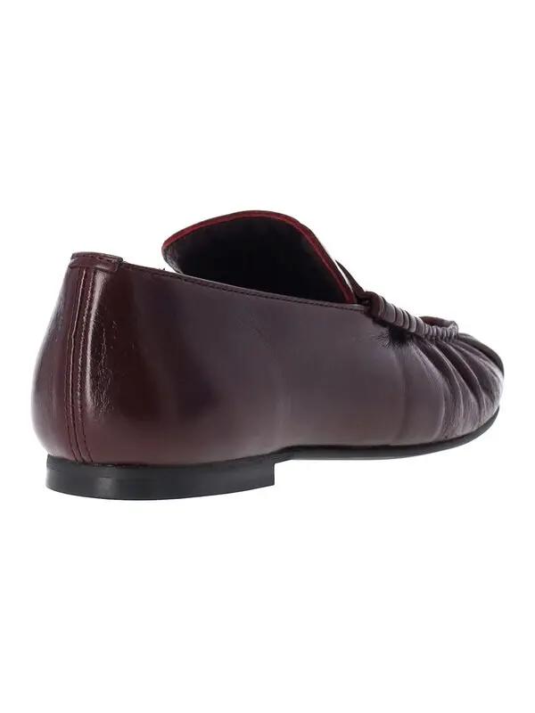 ALOHAS Aven" Leather Loafers - Red