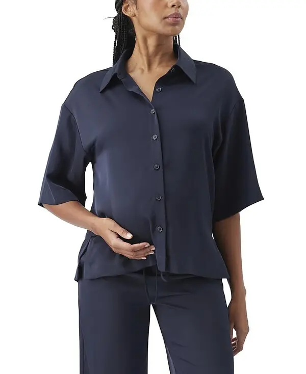 RIPE MATERNITY Tamara Satin Shirt