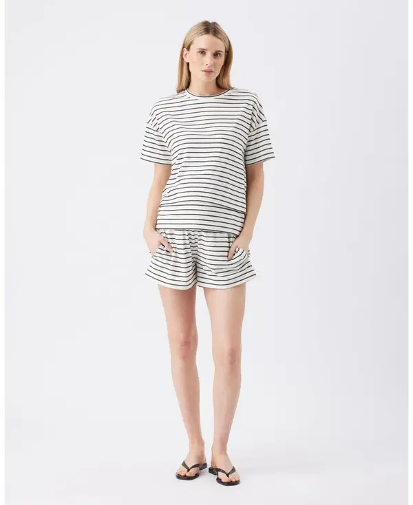 RIPE MATERNITY Jada Stripe Nursing Tee