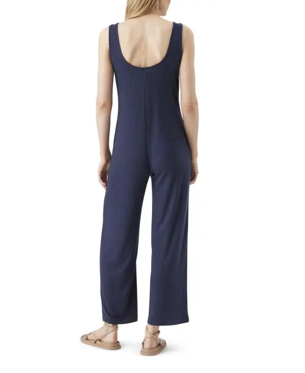 RIPE MATERNITY Bobby Rib Jumpsuit - Navy