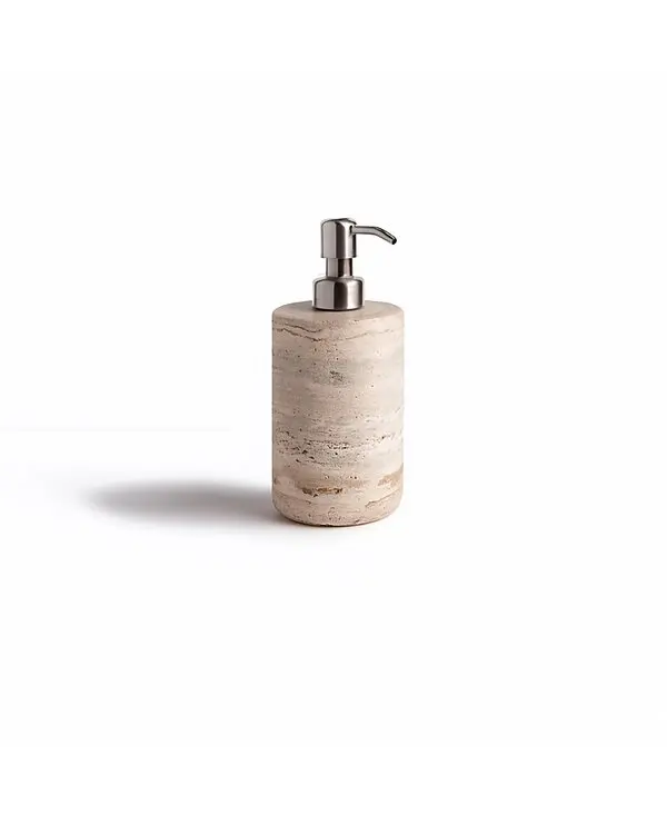 ANDJACOB Less Is More High Dispenser - Travertine Marble