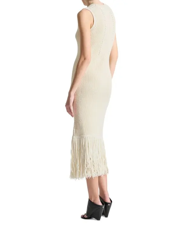 SAINT ART Jovie Fringe Knit Dress