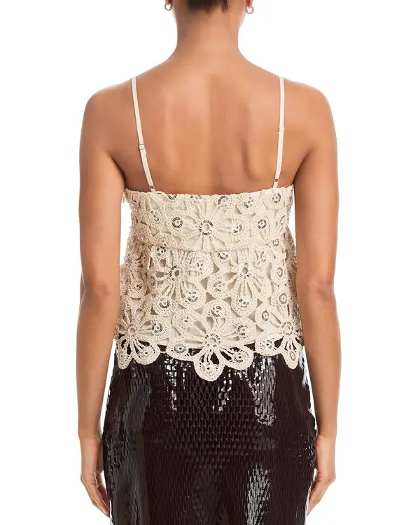 Aqua Mirror Crochet Top